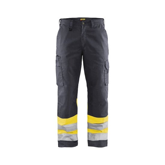 Pantalon artisan haute-visibilité Noir/Rouge-Fluo 38C 156418119955 ...