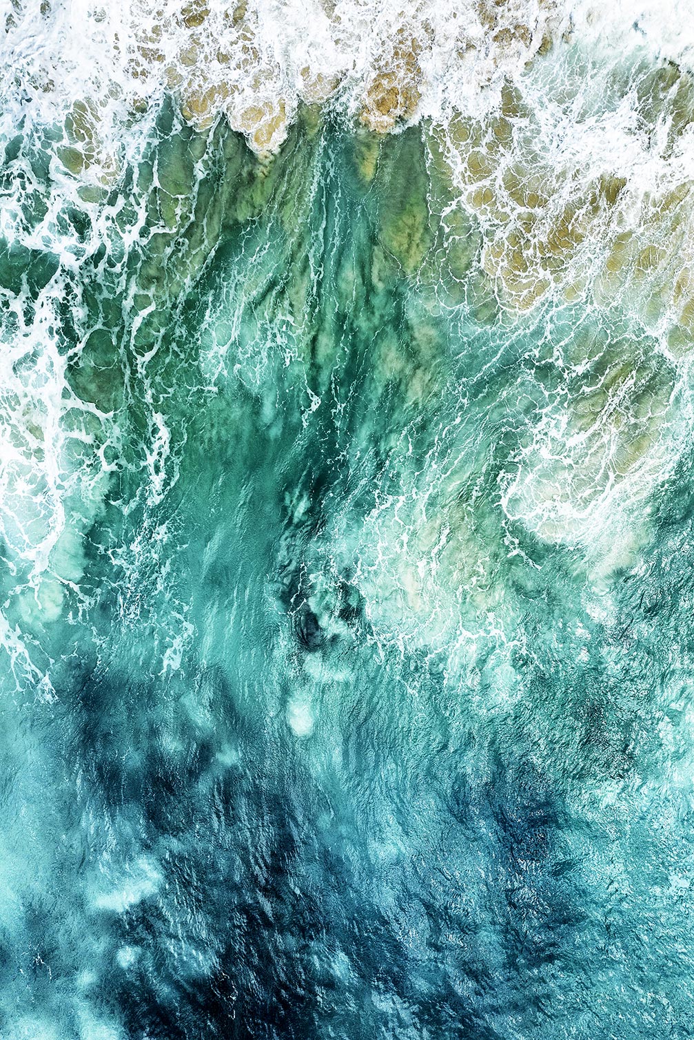 Tableau mer vague bleue - 40x60cm | Leroy Merlin