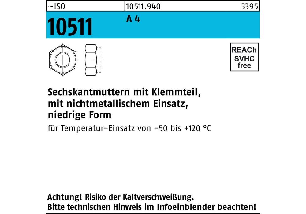 ISO 10511 m.Klemmteil | Leroy Merlin
