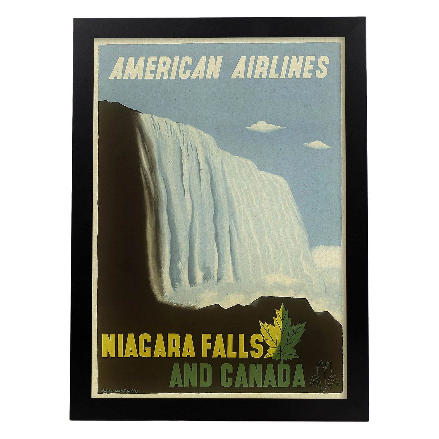 Affiche Vintage. America Vintage Cartel. Chutes Du Niagara. Sans Cadre ...