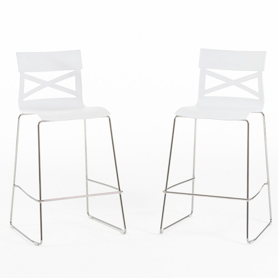 Pareja de taburetes de cocina (altura del asiento: 65 cm) Martina XL ...