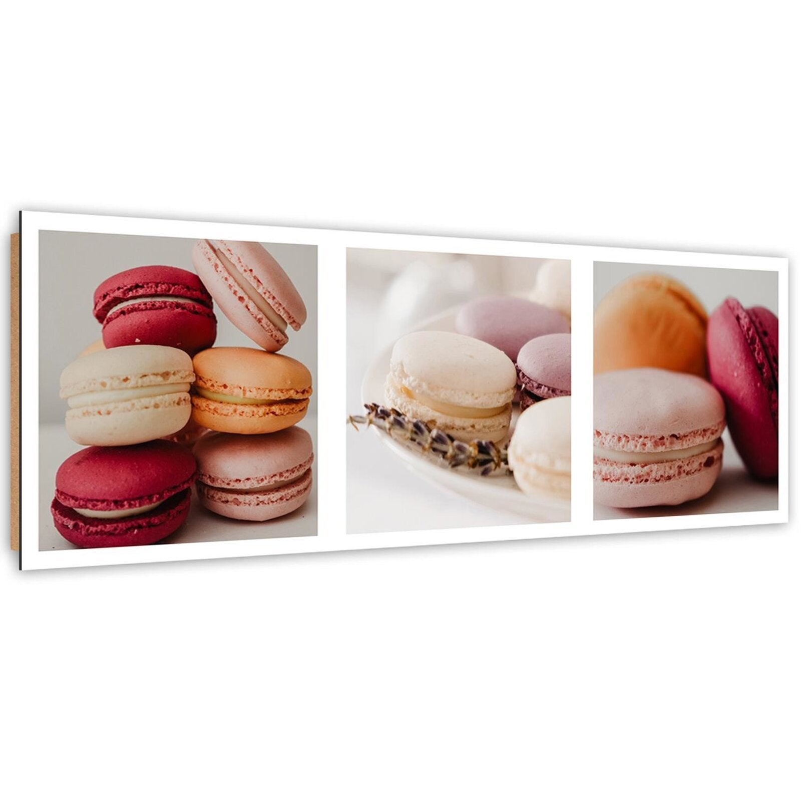 Tableau macarons doux bois - 70 x 25 cm | Leroy Merlin