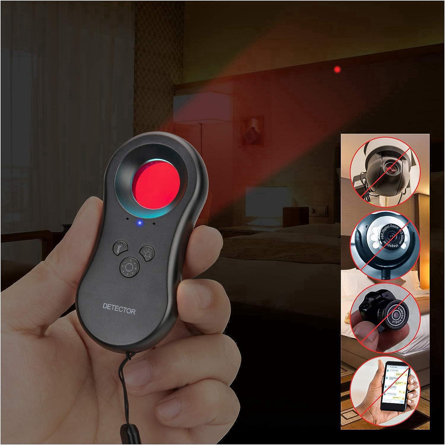 Détecteur de caméra cachée, détecteur d'appareil caché LED avec viseur ...