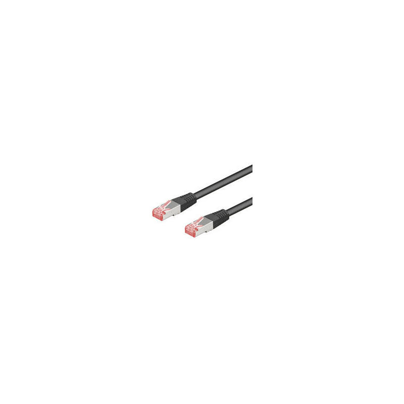 Goobay 68698 c ble r seau noir 3 m cat6 s/ftp (s-stp) | Leroy Merlin