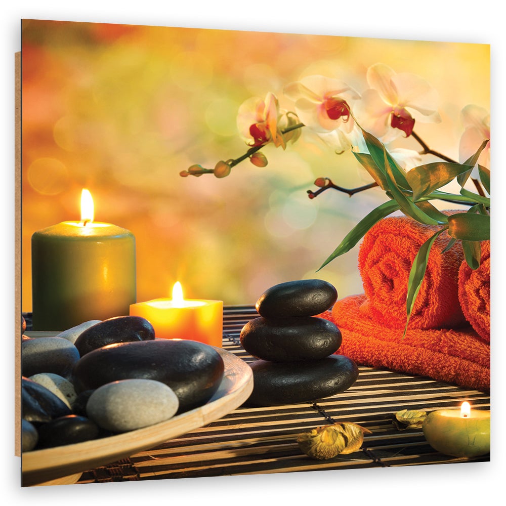 Quadro deco panel, Spa set zen pietre - 50x50 | Leroy Merlin