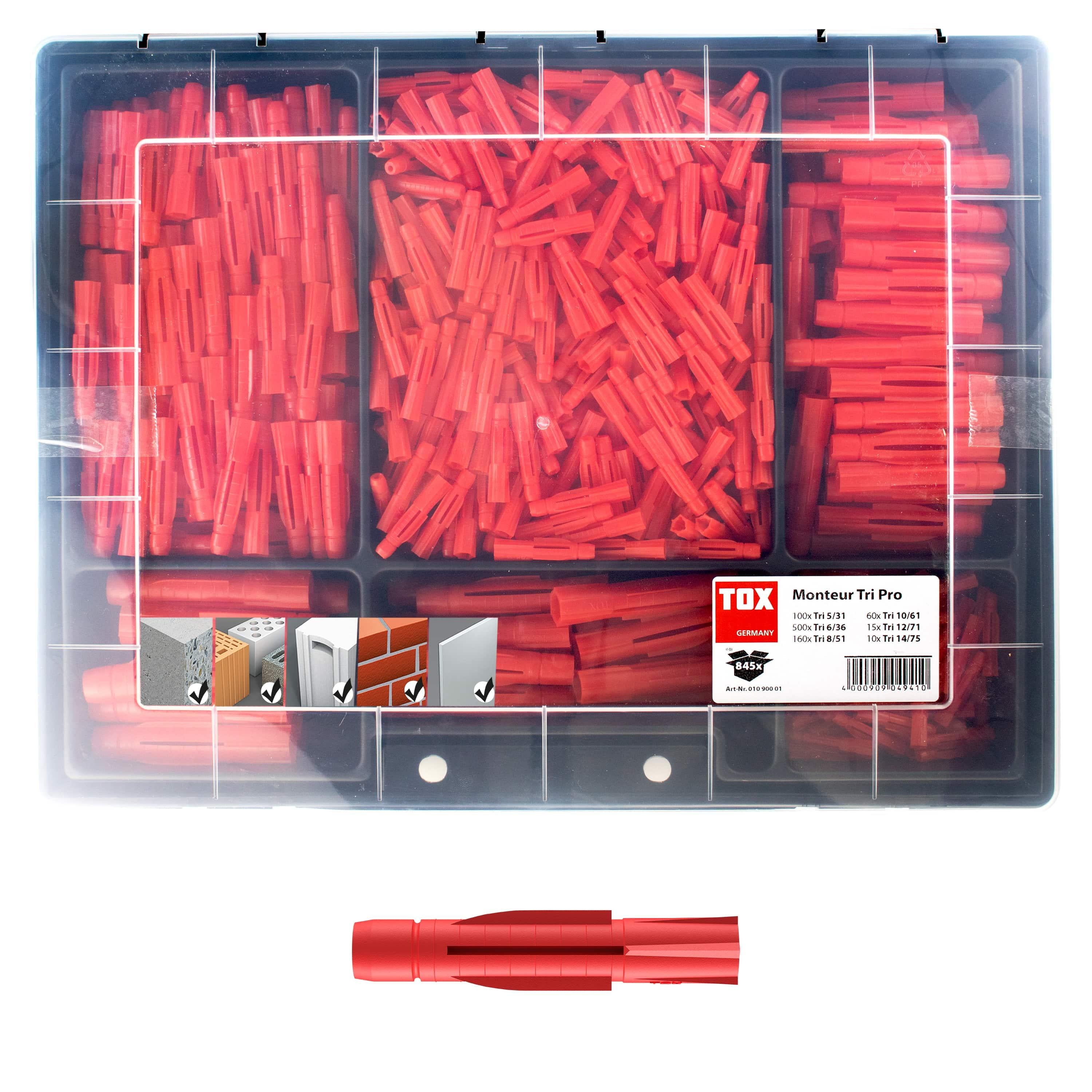 TOX Assortiment Standard Tri Pro Monteur 845 pièces | Leroy Merlin