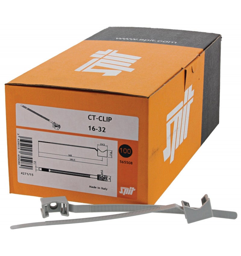 Base avec bride pour fixation de tubes et câbles d.16-32 (100 unités ...