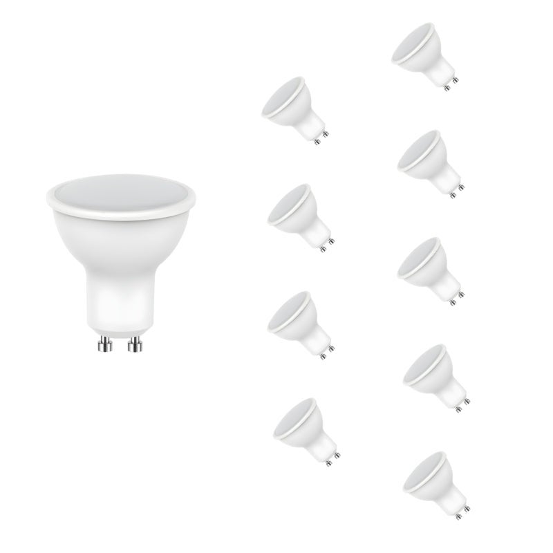 Bombilla LED GU10 5W 220V (Pack de 10) - Blanco Frío 6000K - 8000K ...