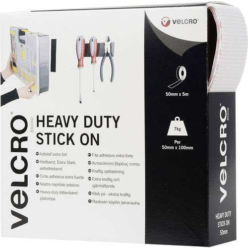 VELCRO® VEL-EC60244 Bande auto-agrippante à coller partie velours et ...