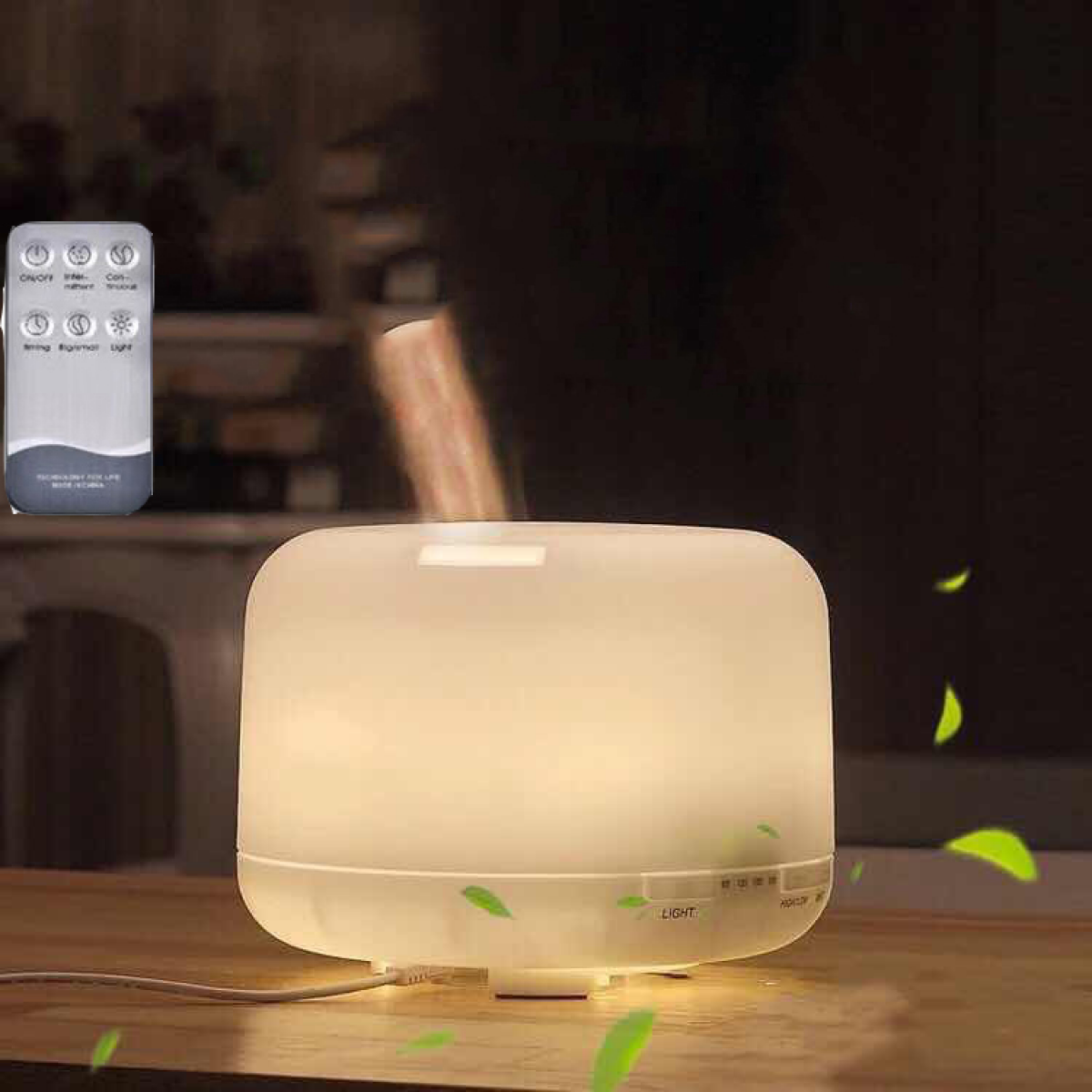 Diffuseur d'huiles essentielles avec télécommande, humidificateur d ...