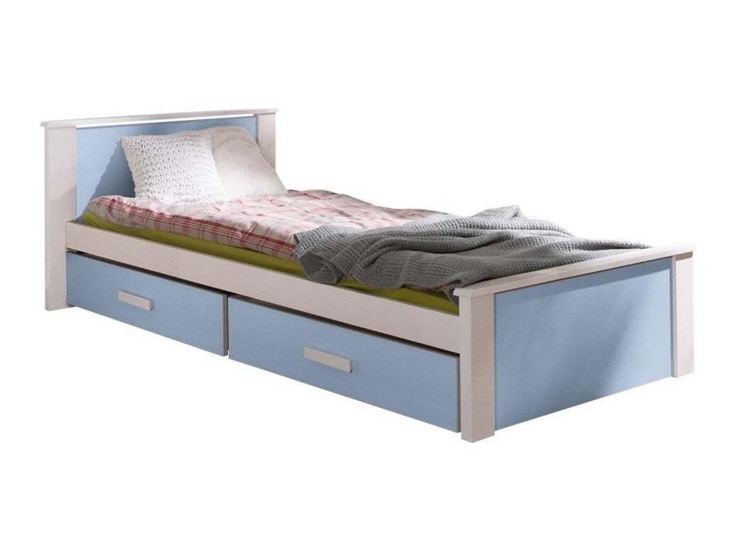 Cama Henderson 115, Individuales, Azul, 80x180, Aglomerado laminado ...