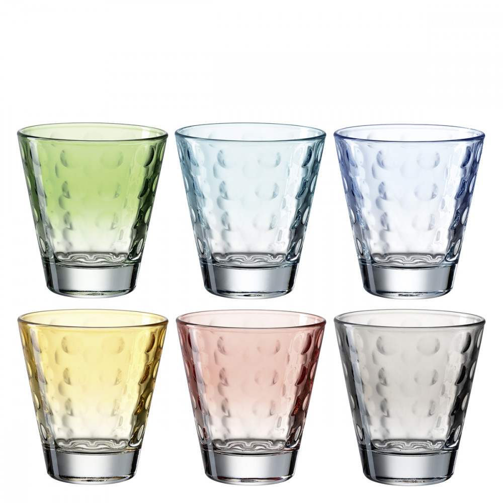 Set di 6 bicchieri colorati 215ml - LEONARDO - LEONARDO | Leroy Merlin