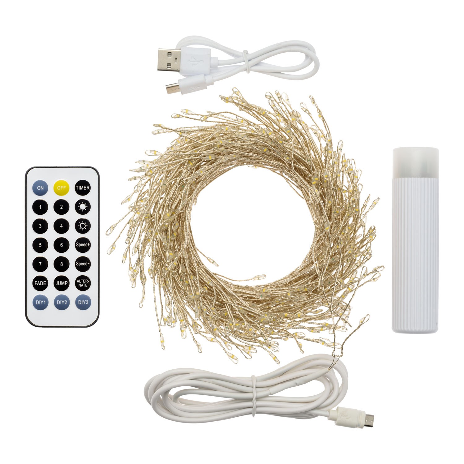 Cluster 6m M-P18 600 MicroLED Téléc. Lumières de Noël IR 21F | Leroy Merlin