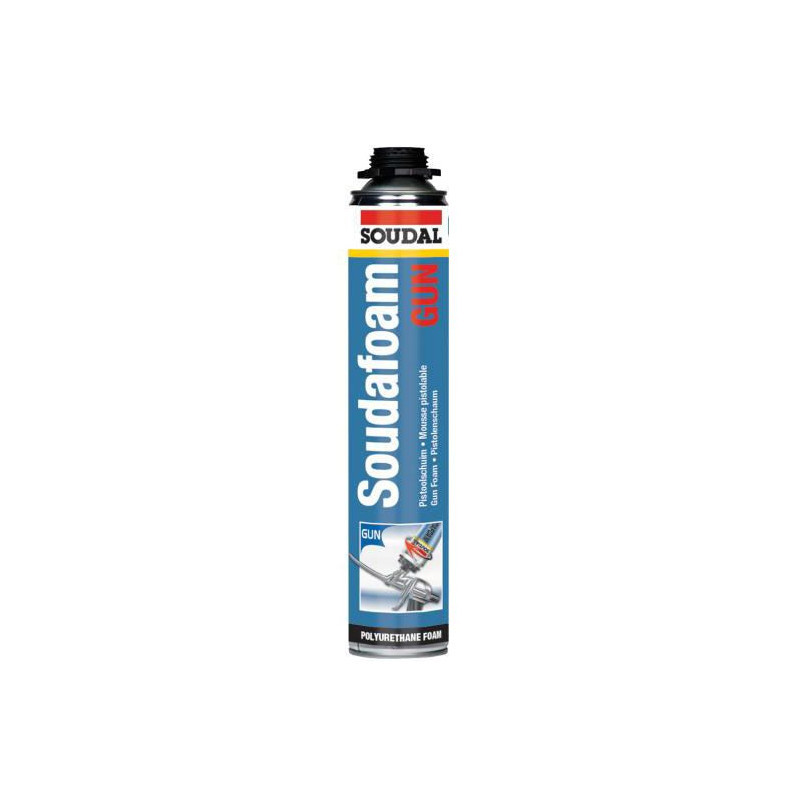 Soudafoam Gun - Mousse PU pistolable - Soudal - 0,75 L | Bricoman