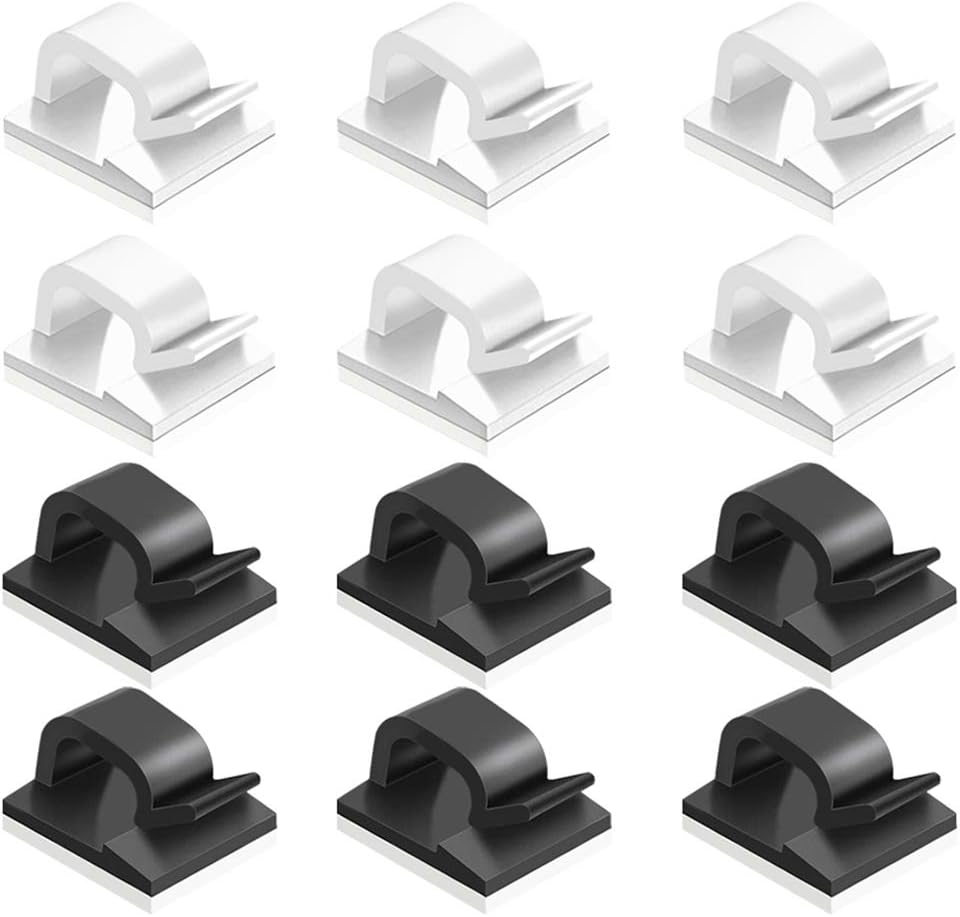 Clips y sujetacables de pared 60 unidades de clips adhesivos para ...