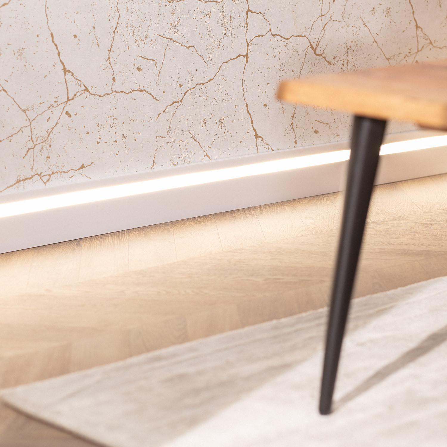 Moulure Plinthes Modern pour Rubans LED 8 m | Leroy Merlin