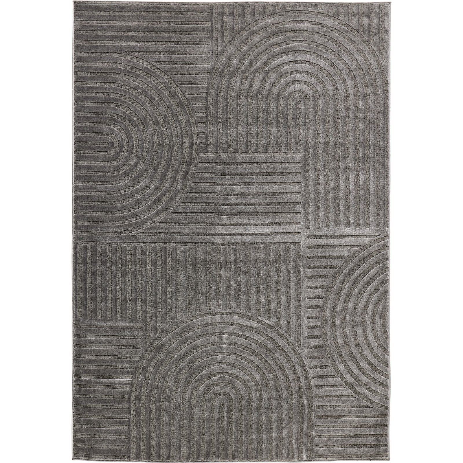 Tapis Bloom doux et graphique gris rectangulaire - 120 x 170 cm | Leroy ...