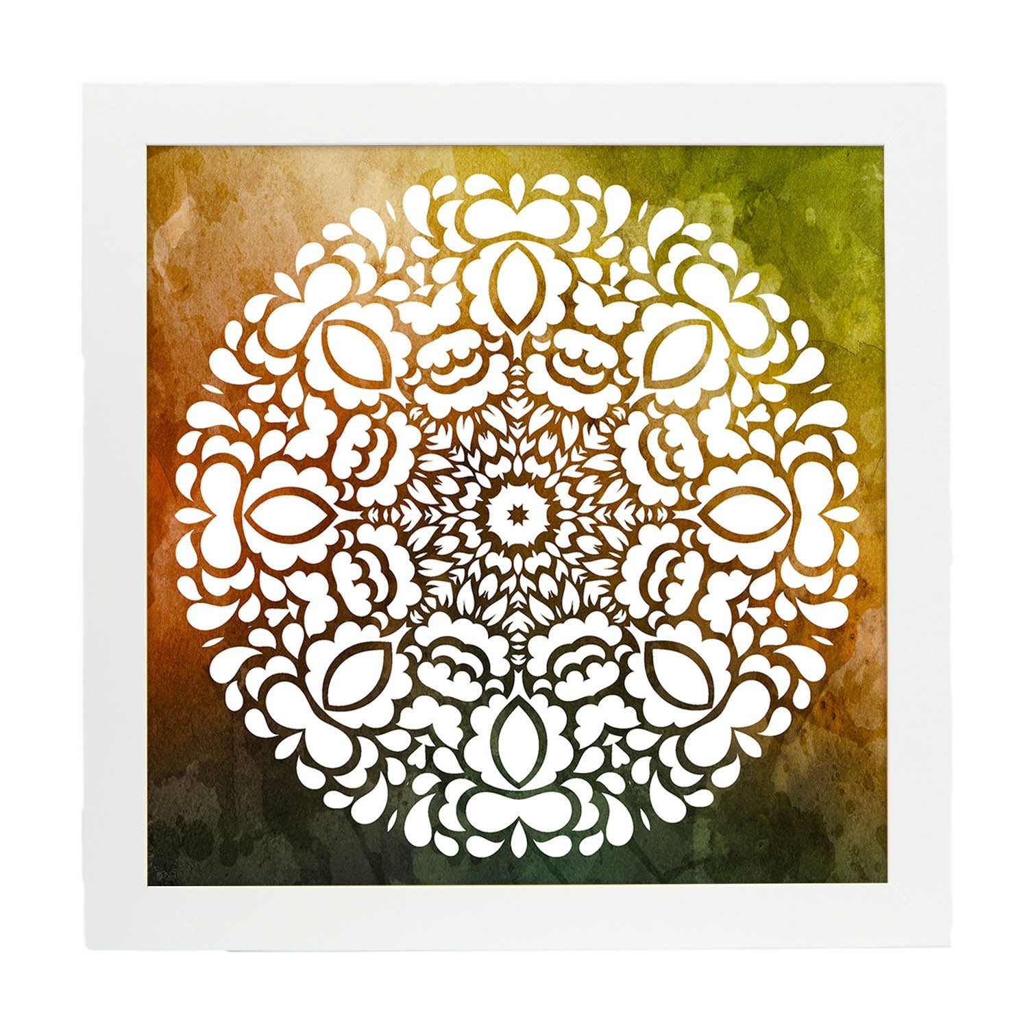 Poster Cuadrado Con Dibujos De Mandalas. Lamina Mandala De La Esperanza ...