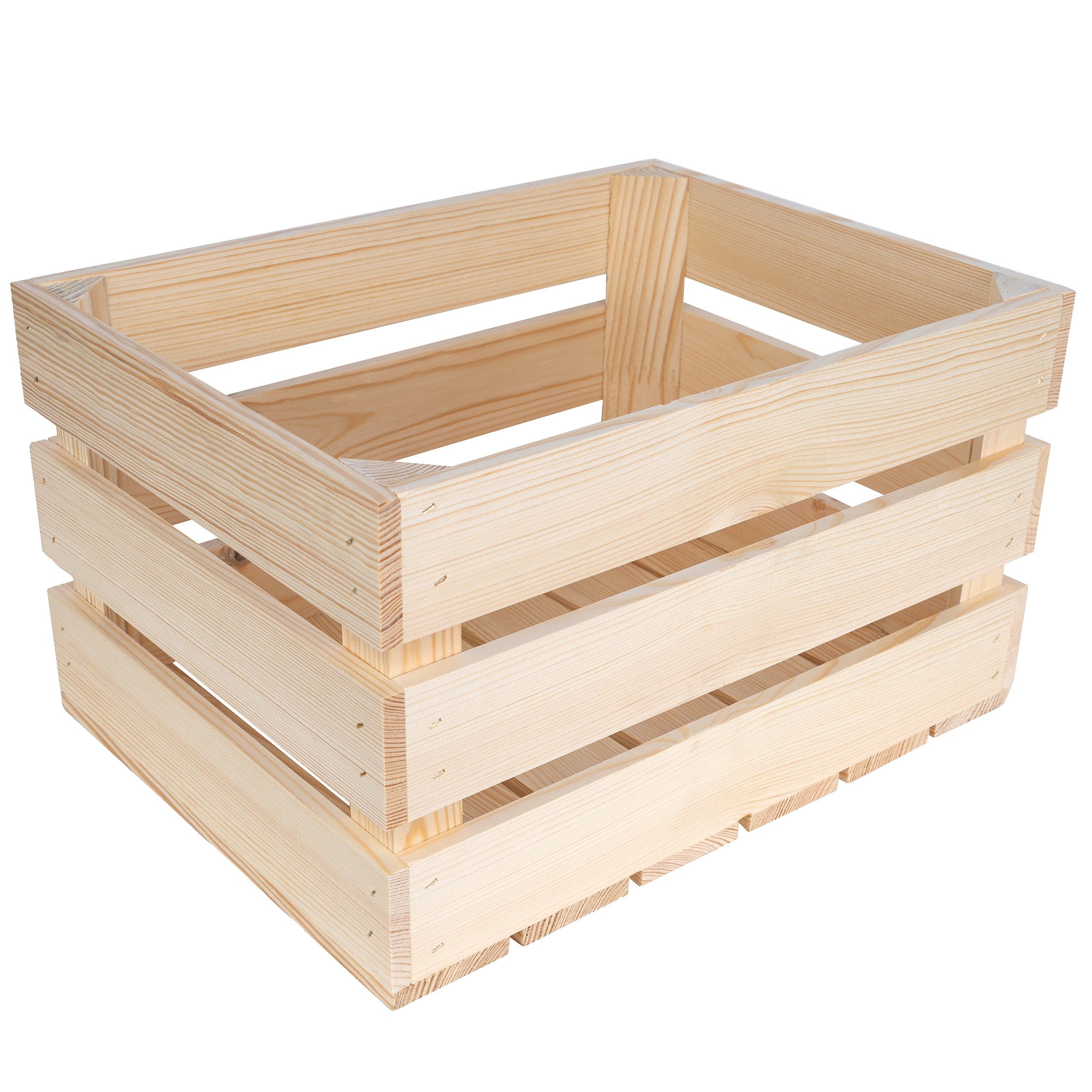 Creative Deco Caisse en Bois Naturel 40 x 30 x 23 cm | Caisse Rangement ...