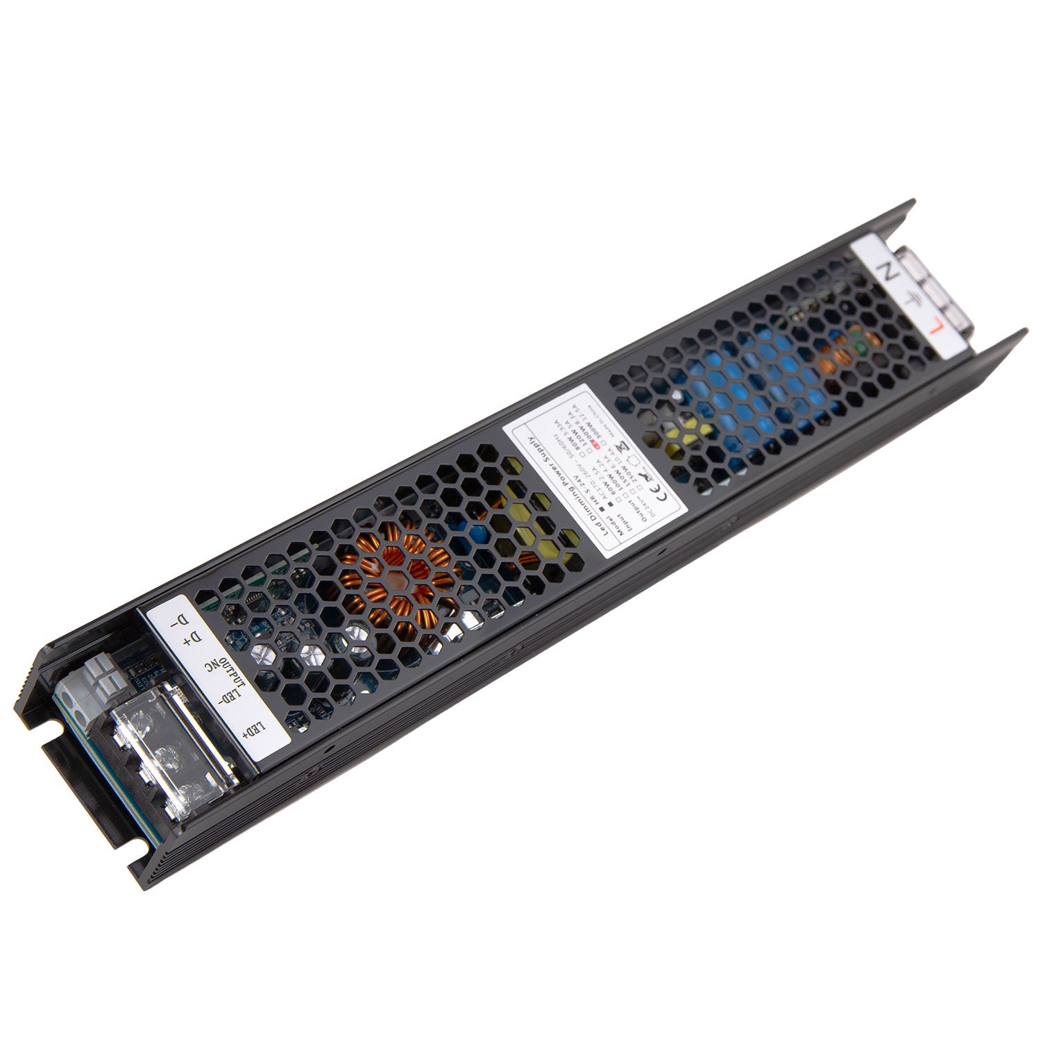 Transformateur LED à intensité variable 0-10 V 170-260 V 24 V 8,3 A 200 W IP20 [CP-HRS-200-24 ...