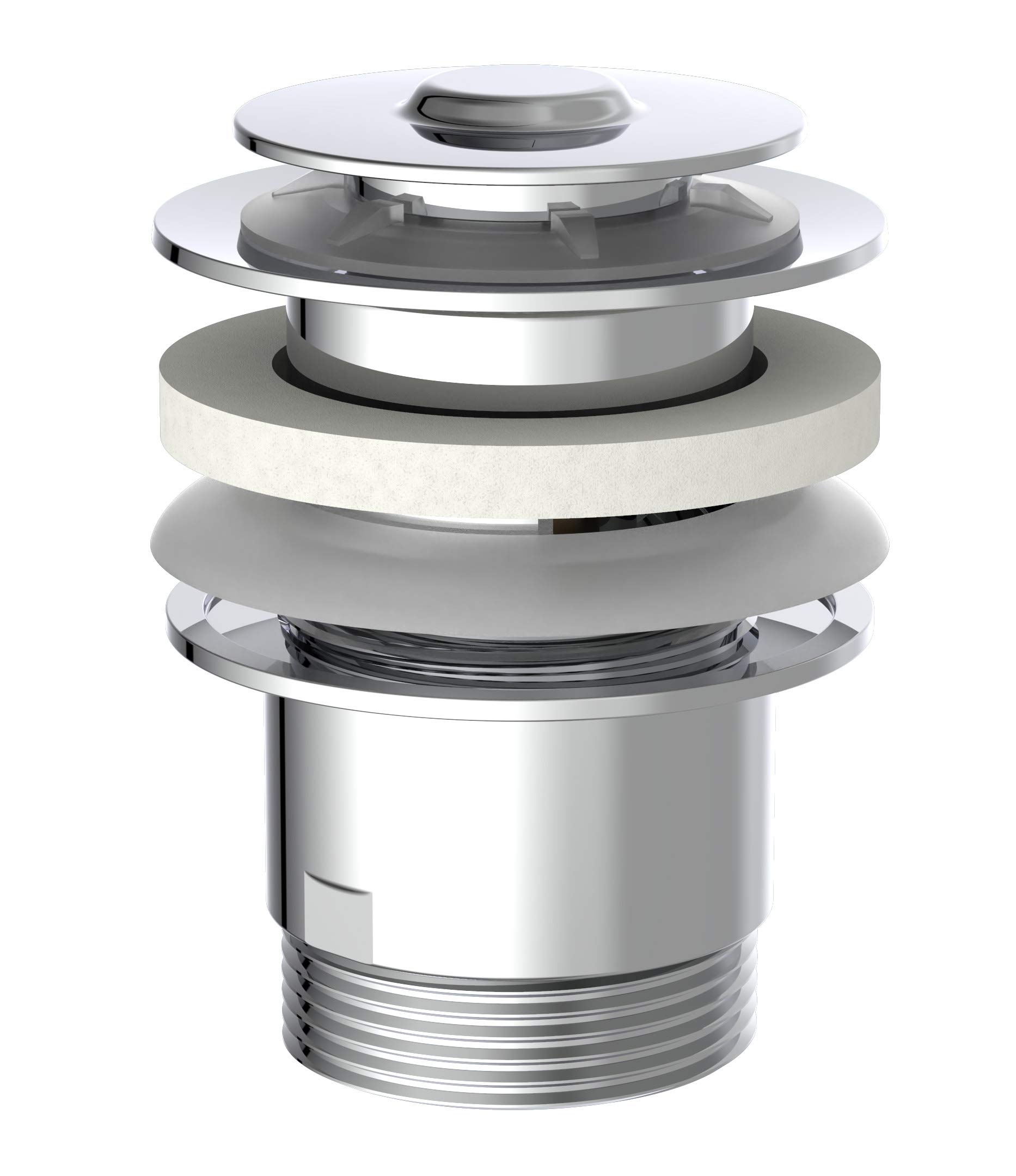 KIRCHHOFF 98807320 - Tappo di scarico universale per lavabo, valvola di ...