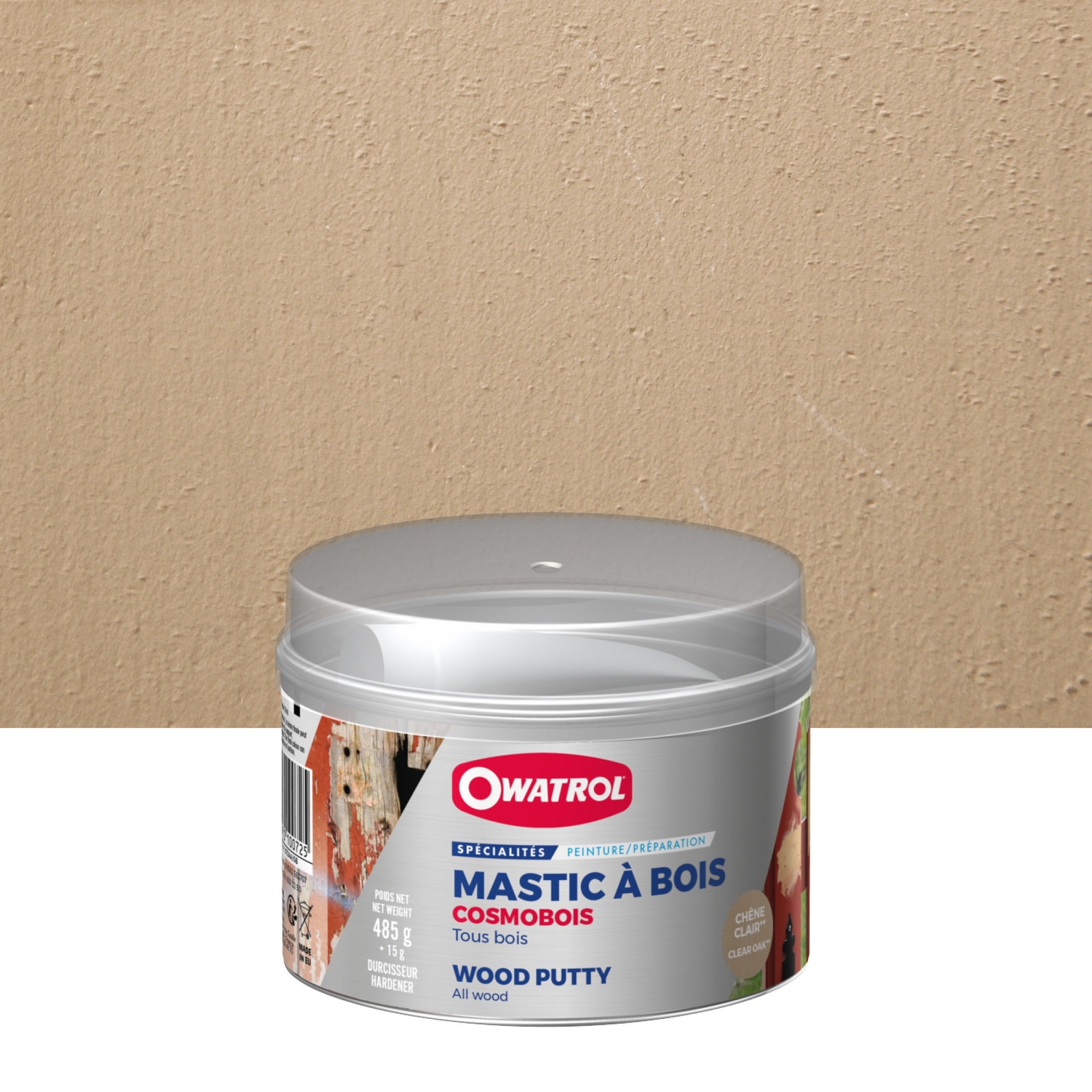 Mastic à bois intérieur et extérieur Owatrol COSMOBOIS® Chêne clair ...