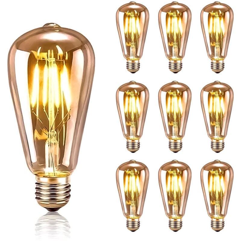 Ampoules LED rétro de Style Edison, 4W, lumières décoratives antiques ...