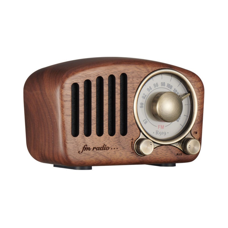 Mini enceinte Bluetooth en bois avec fonction radio | Leroy Merlin