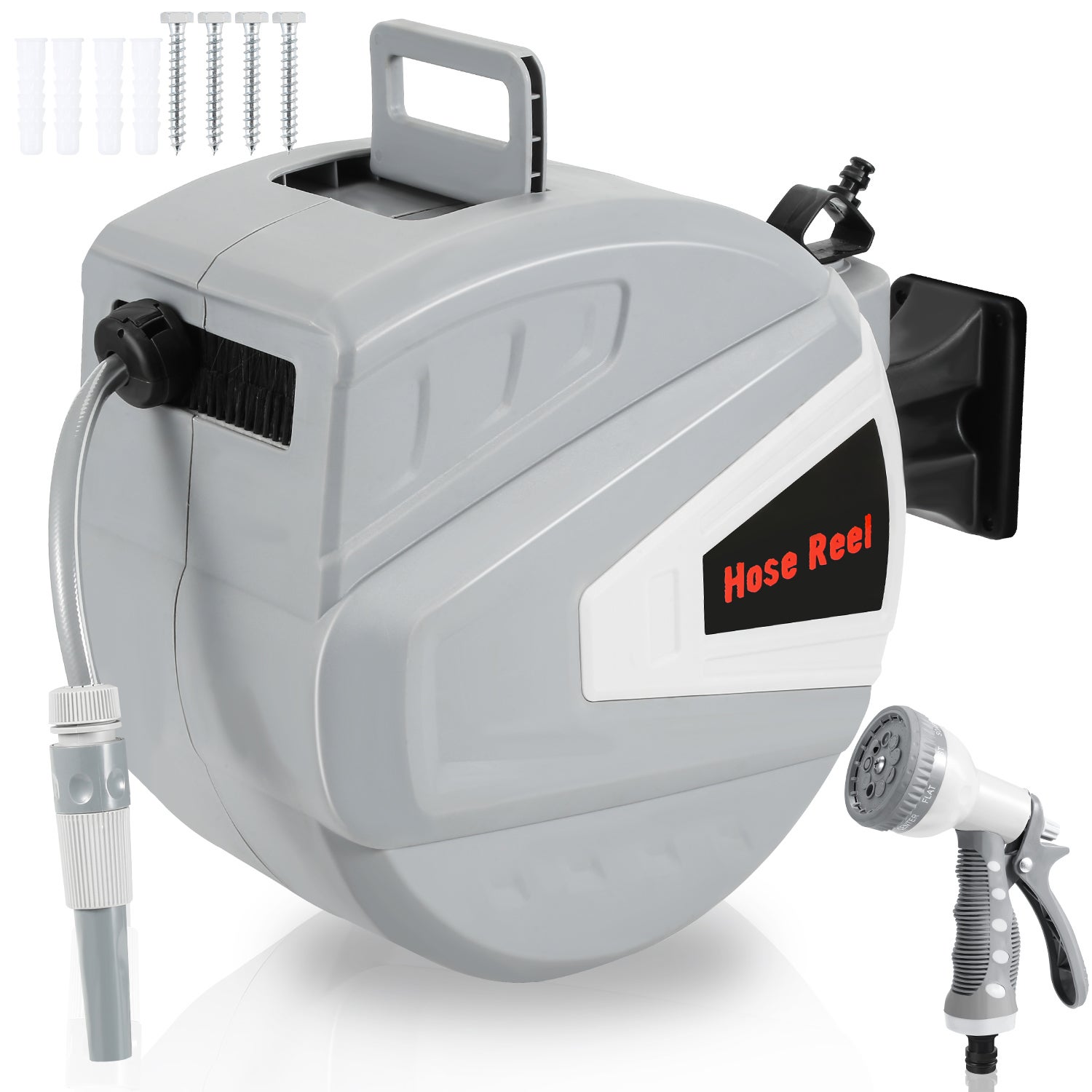 Enrollador de manguera automático de pared de 20+2 m - Enrollador de ...