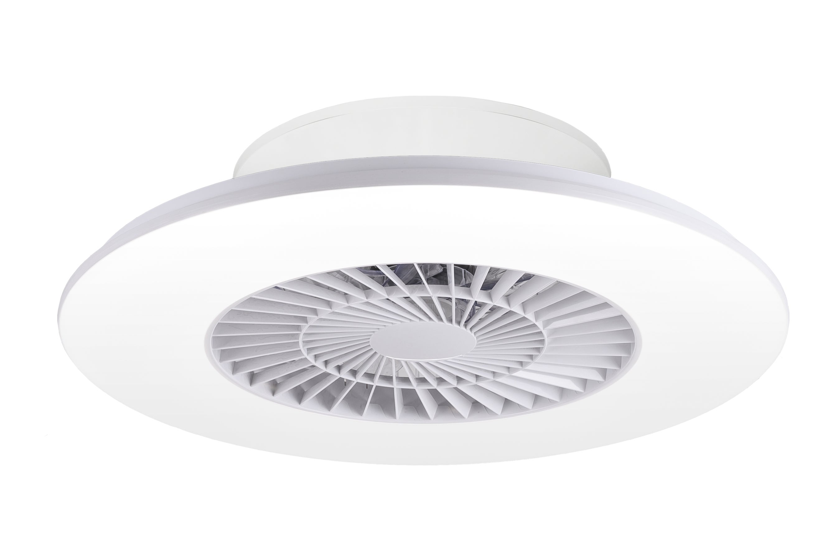 Ventilateur de Plafond 60cm DC LED 34W CCT Blanc Helix | Leroy Merlin