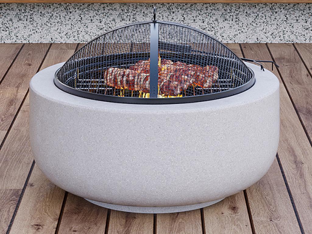 Brasero grill en MGO - L60.5 x l60.5 x H42.5 cm - GARMONA | Leroy Merlin