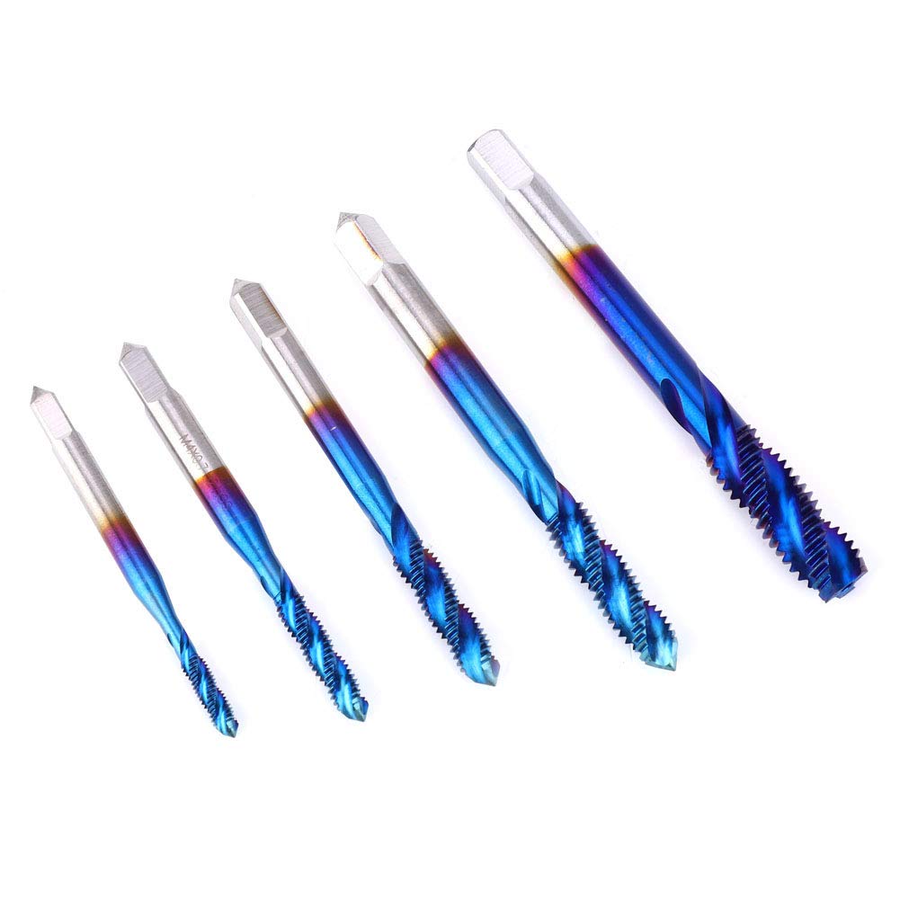 Lot de 5 forets à tarauder en spirale à filetage de vis, foret à ...
