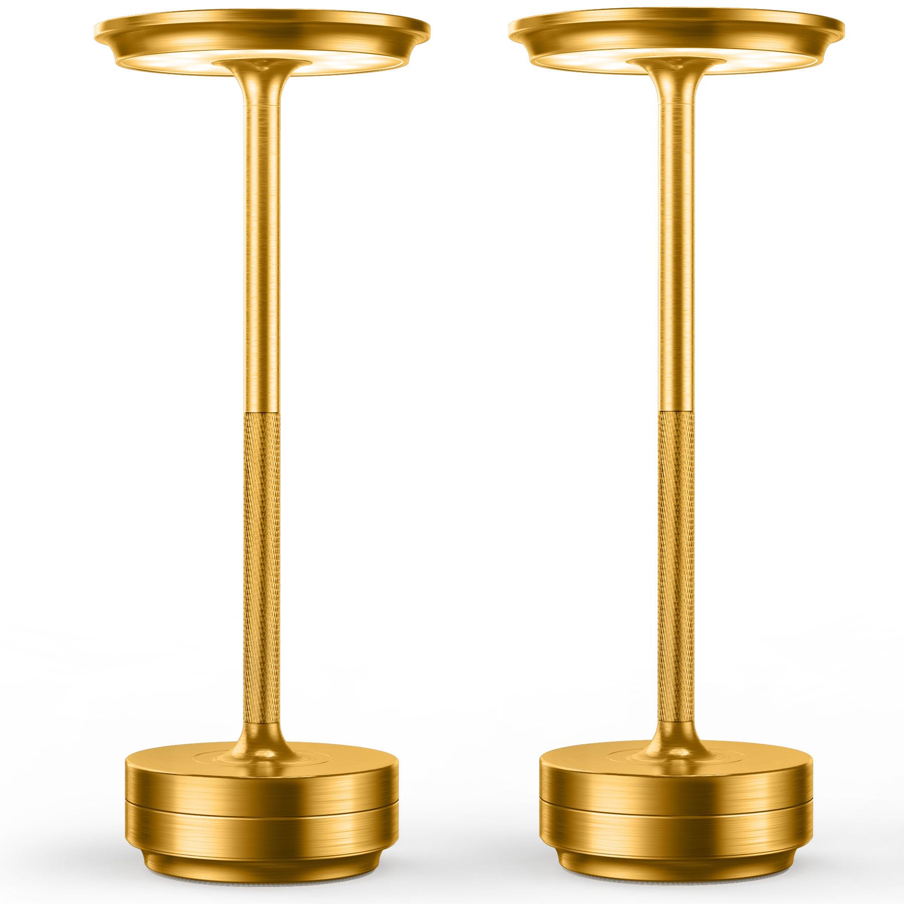 2 lampes de table sans fil, mini lampe de chevet USB à piles ...