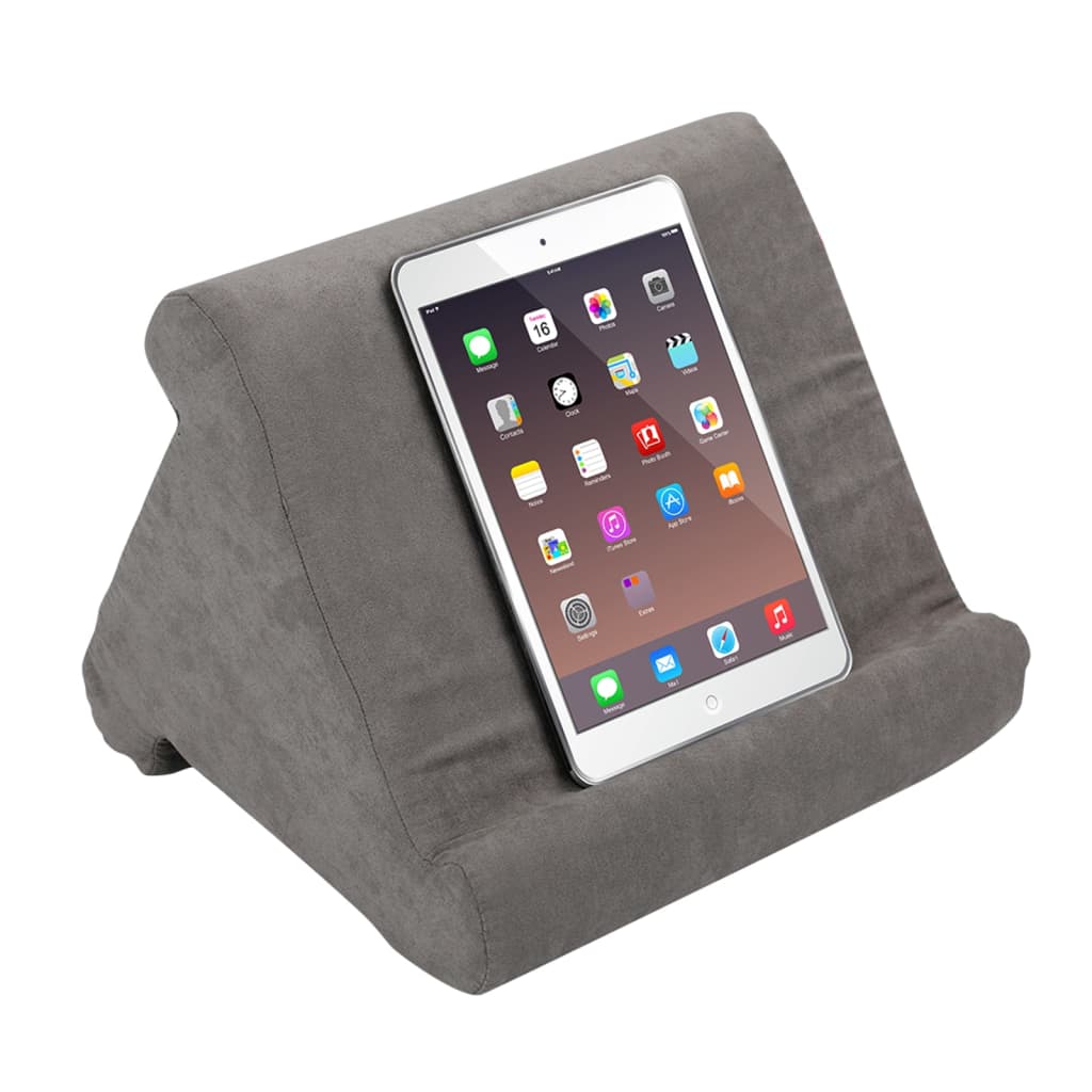 Oreiller porte-tablette Mousse Gris Orange Donkey | Leroy Merlin