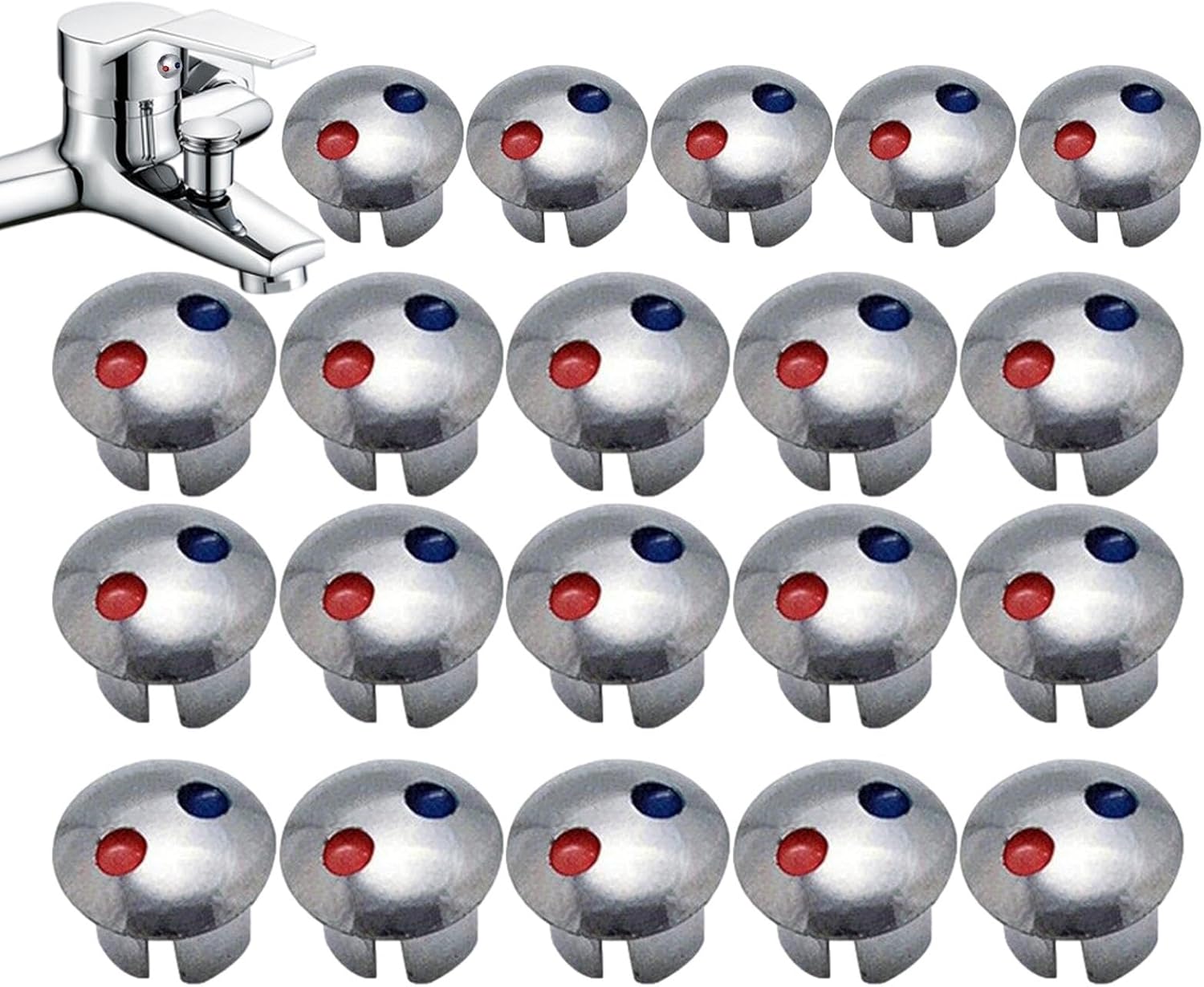 Indicadores de grifo con insertos de agua caliente y fría - Panel de ...