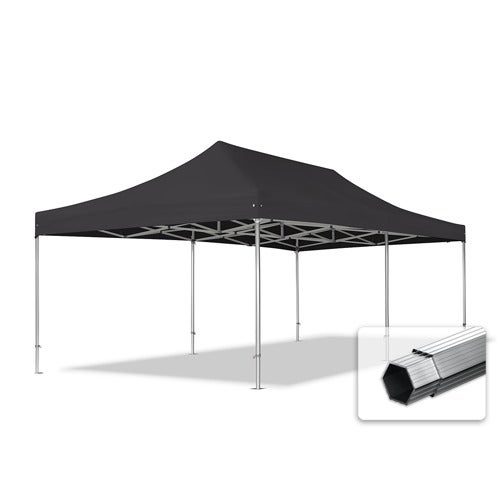 4x8 m Carpa plegable, PROFESSIONAL aluminio 50mm, negro | Leroy Merlin