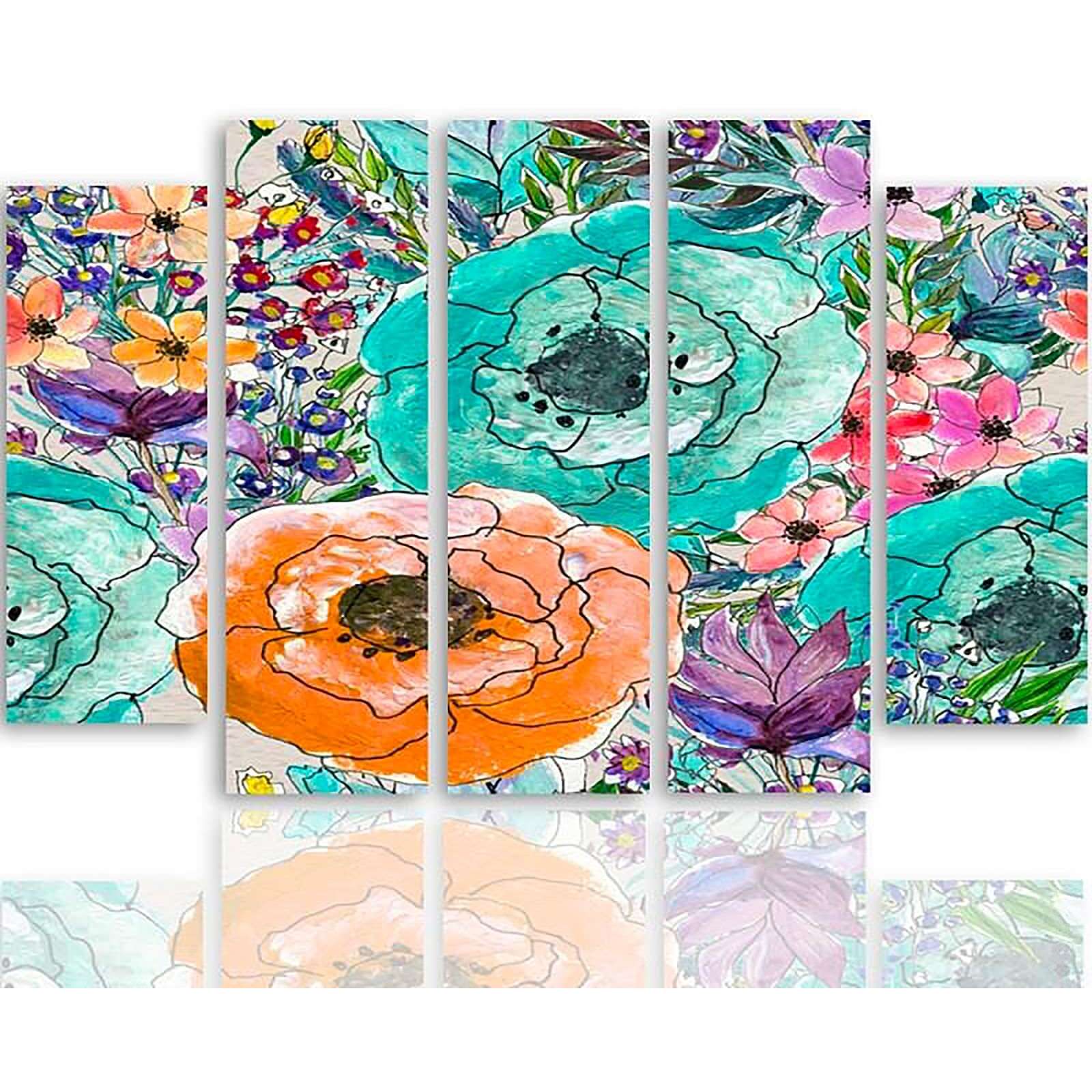 Tableau floral 2 - 200 x 100 cm | Leroy Merlin