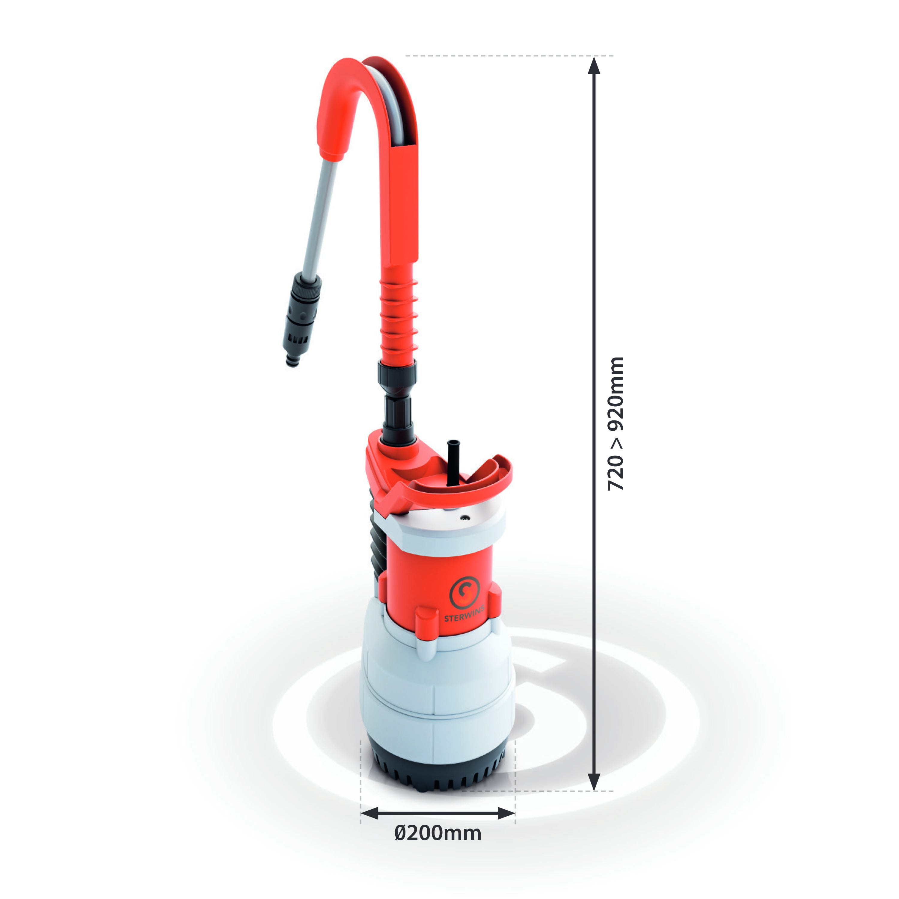 STERWINS - Pompe à eau de pluie automatique - 550 W - IPx8 - Débit 5000 ...