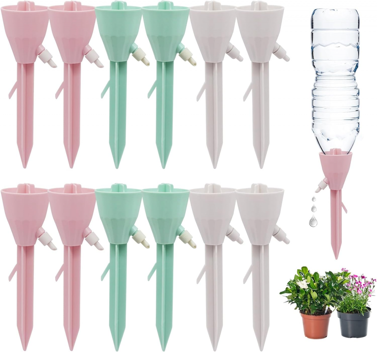 Irrigation Goutte à Goutte Kit,12 Pcs Arroseurs automatiques Plantes ...