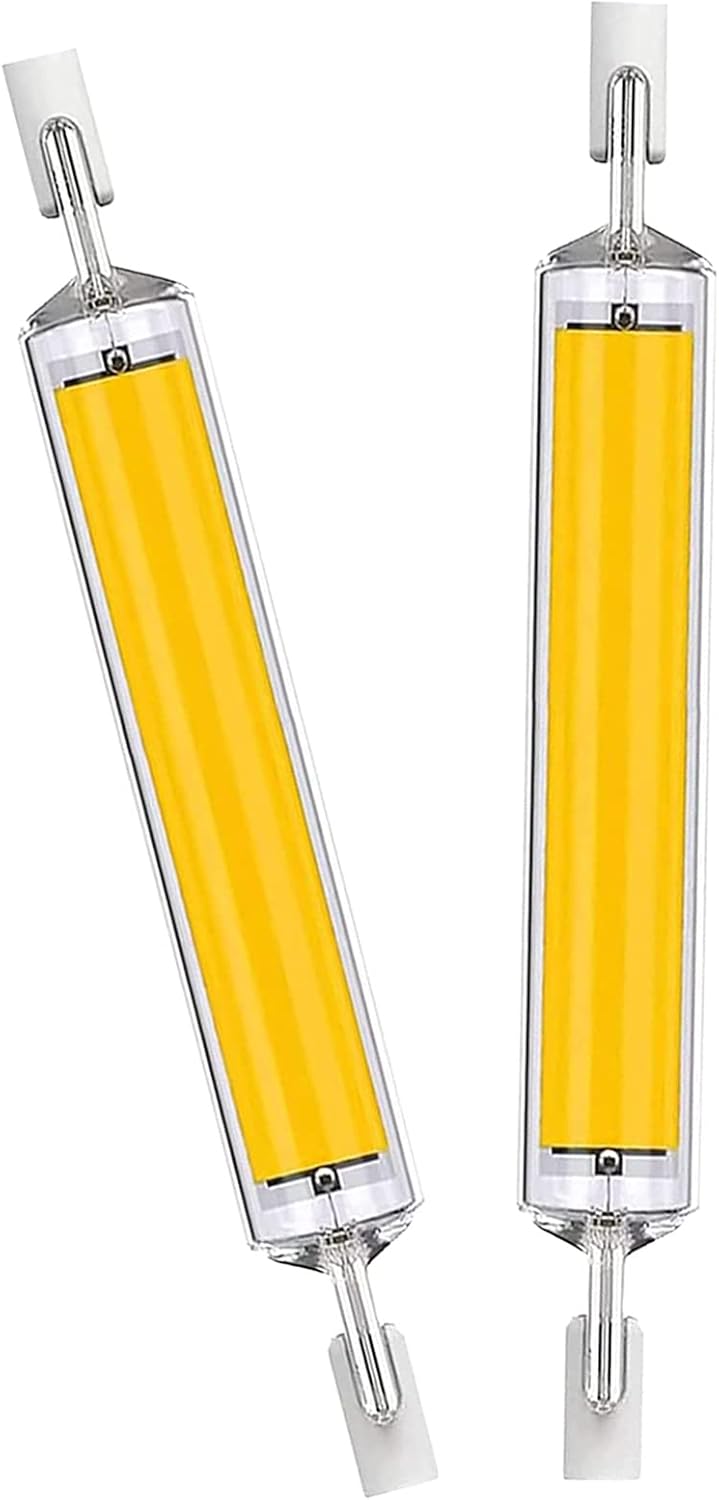 Ampoules LED R7s de 118 mm, 4 lampes blanc chaud à double extrémité haute luminosité de 20 W ...