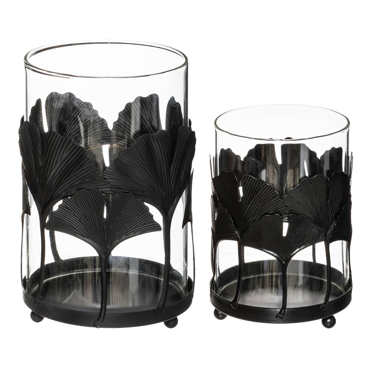 Set De 2 Photophores "genko" Métal D9 11cm Noir - Atmosphera Créateur d ...