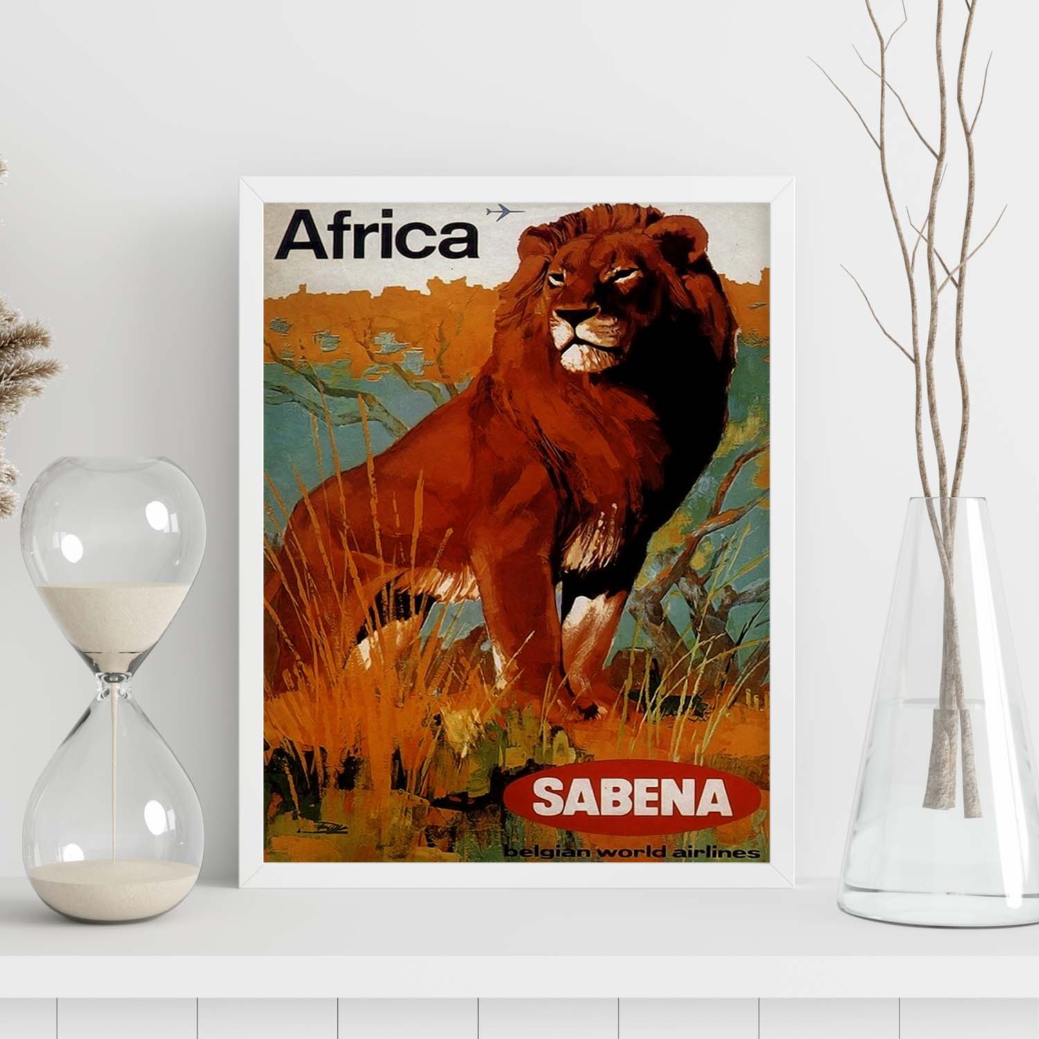 Poster Vintage De Africa Sabena. Con Imagenes Vintage Y De Publicidad ...