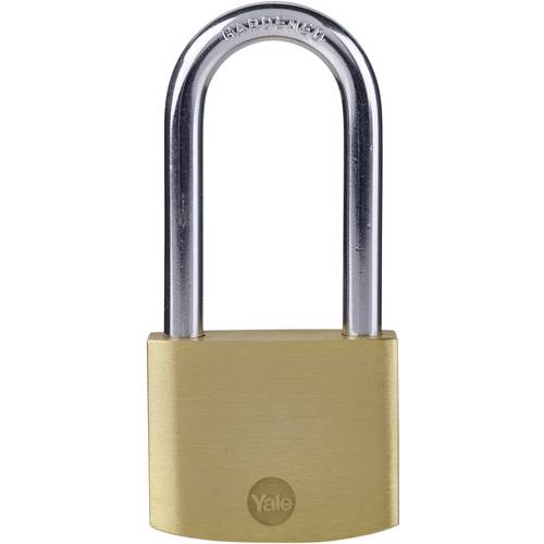 Yale Lucchetto in ottone Y110B/50 50 mm bronzo con arco lungo: corpo ...