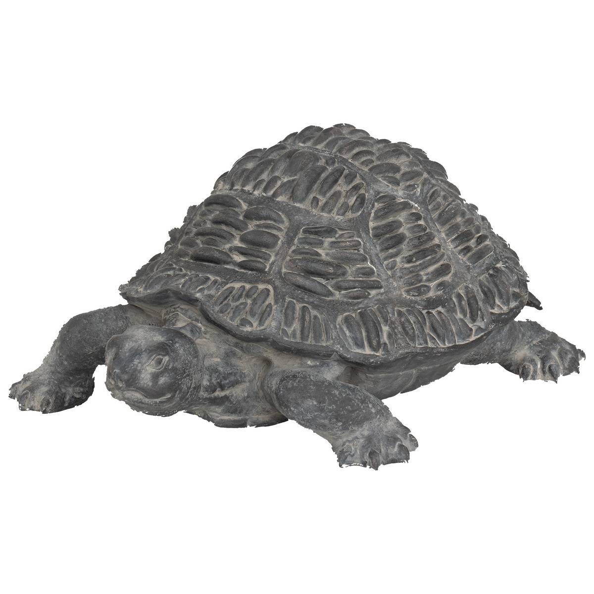 Tortue déco extérieur Francky H.21,5cm résine gris - Atmosphera ...