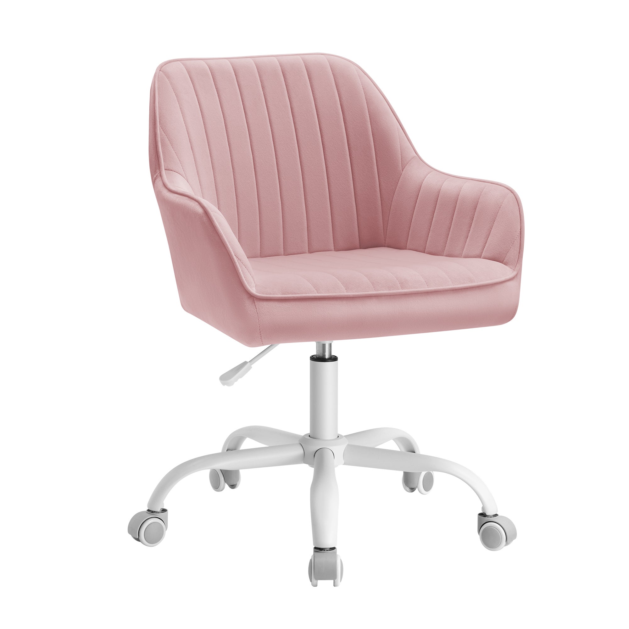 Chaise de Bureau avec Surface en Tissu Velours, Fauteuil Pivotant ...