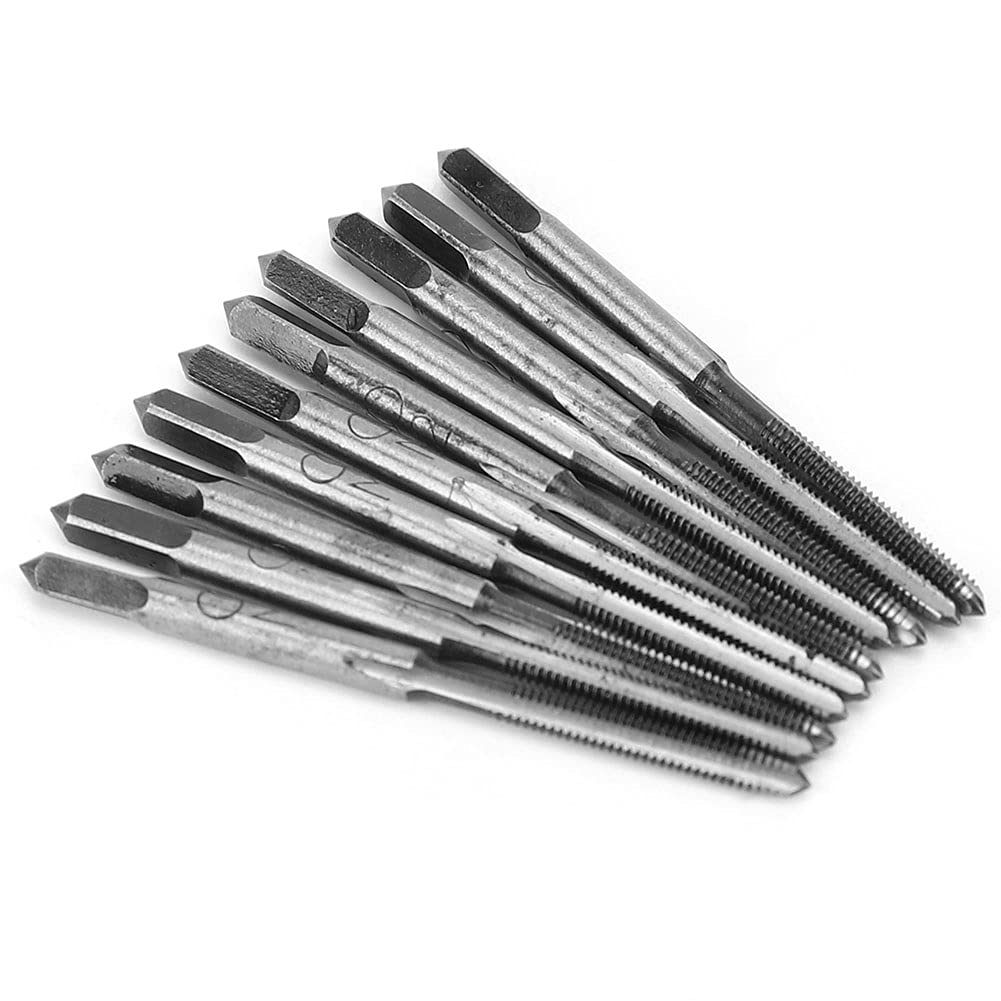 10 pièces en acier au carbone métrique taraud à main filetage outil à ...