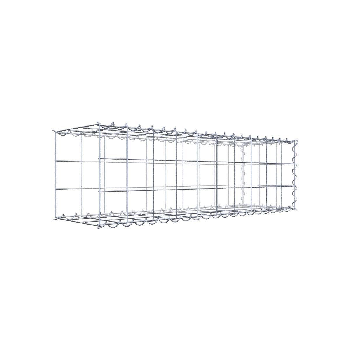 Gabiona - Gabion à monter en longueur 100 cm x 30 cm x 30 cm (L x H x P), maille 10 x 10 cm ...