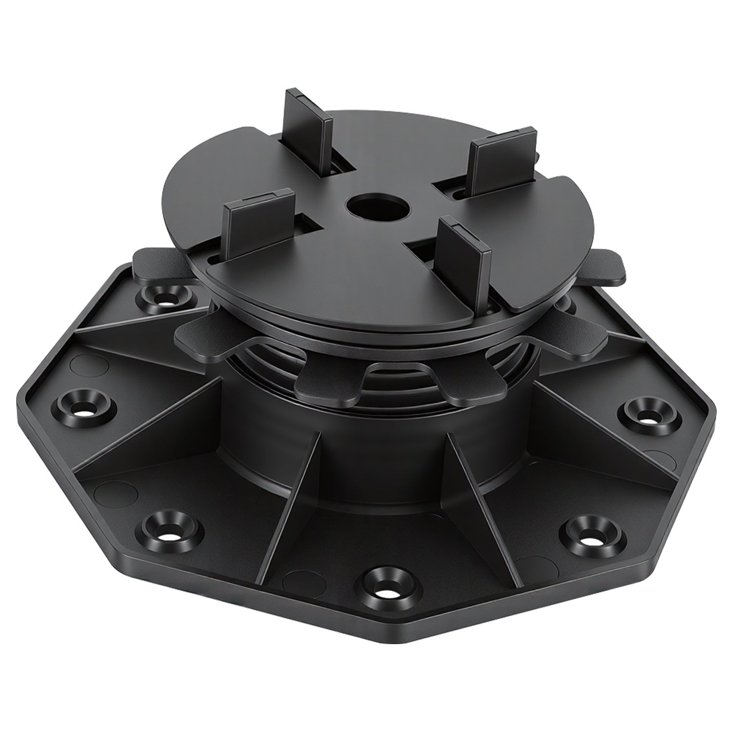 Plot autonivelant pour terrasse dalle 40-70 mm 0-5% pente PP noir 30 ...