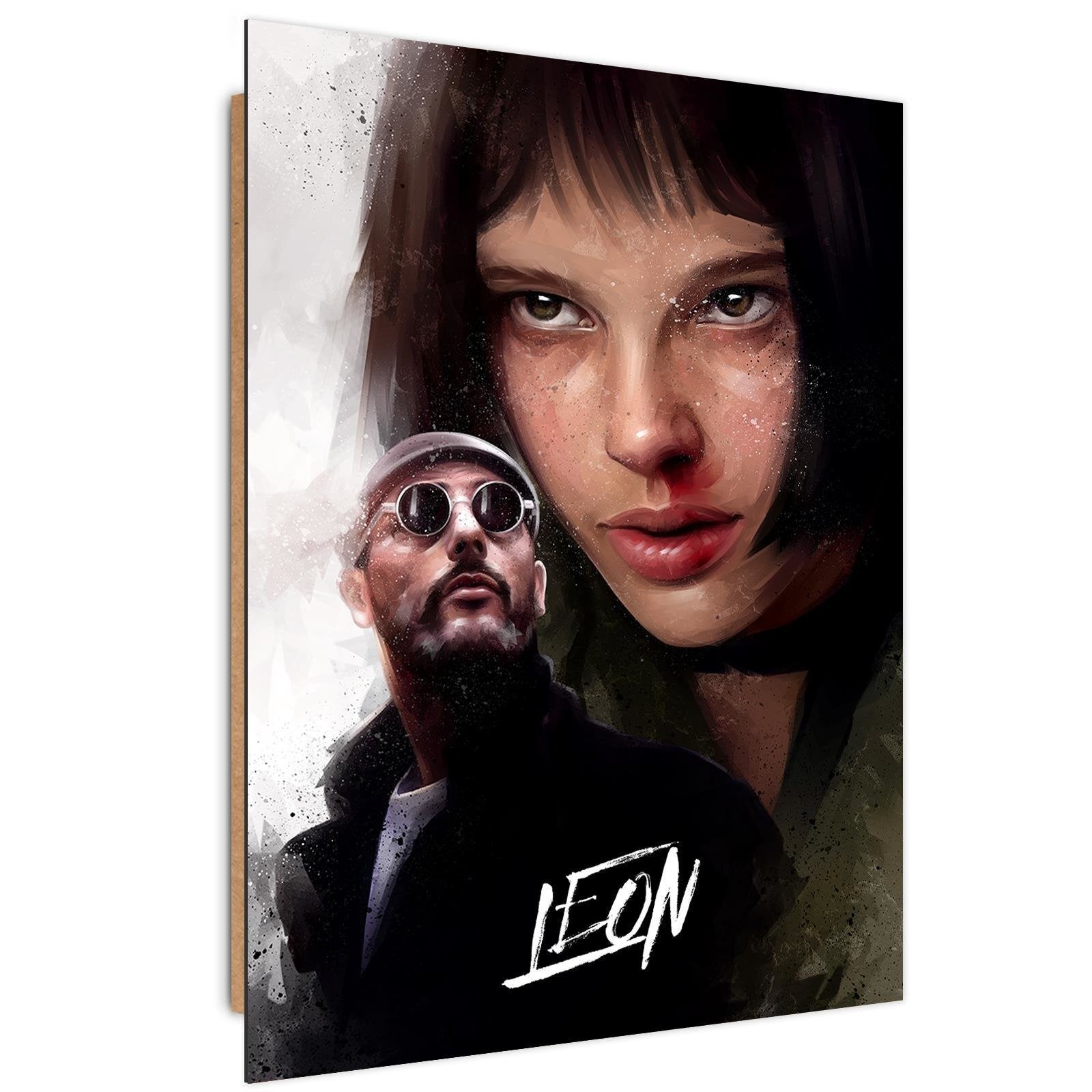 Tableau bois Léon et Mathilde | Leroy Merlin