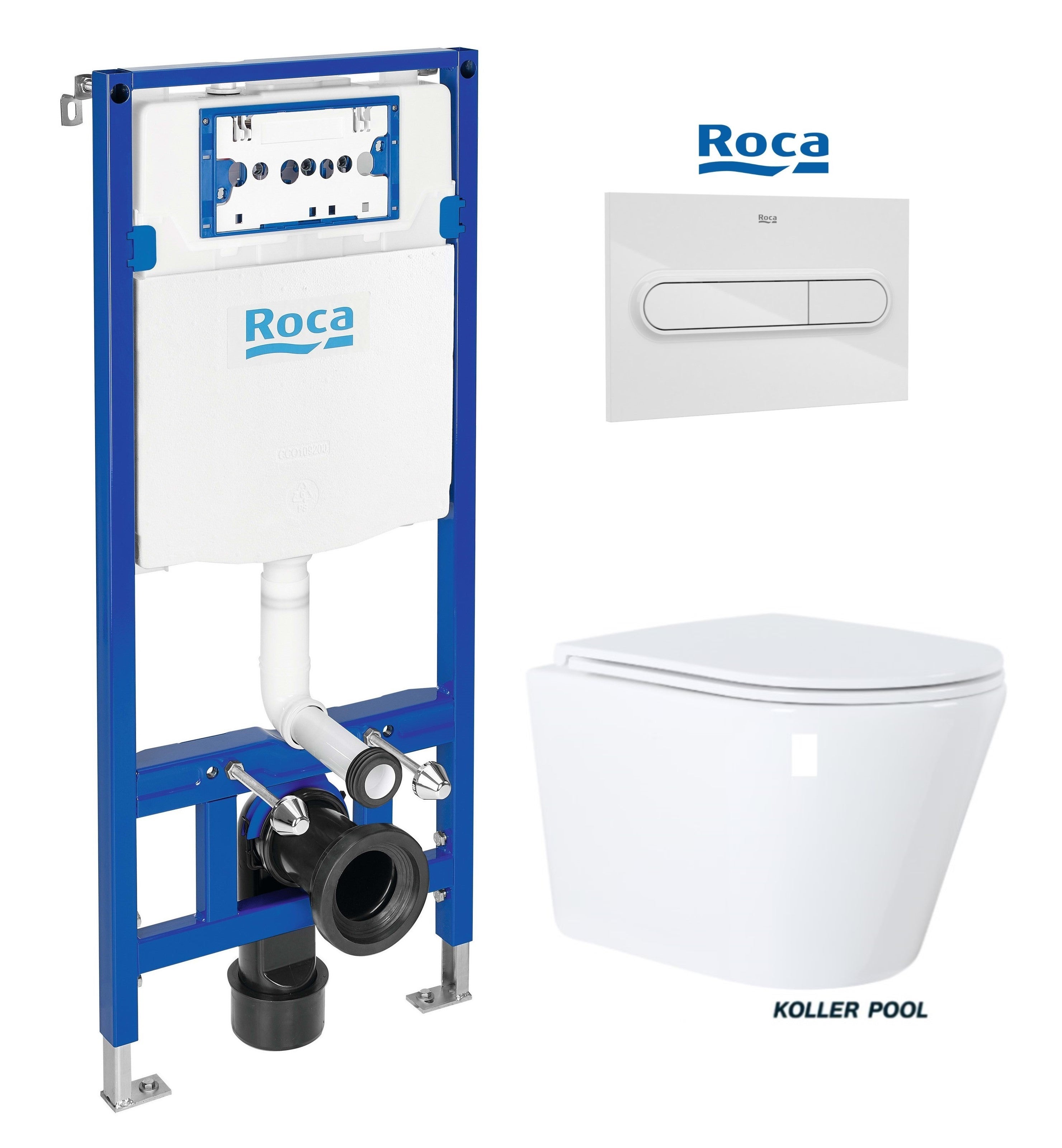 BASTIDOR ROCA DUPLO ONE PACK CISTERNA EMPOTRADA Y PULSADOR PL1 BLANCO ...